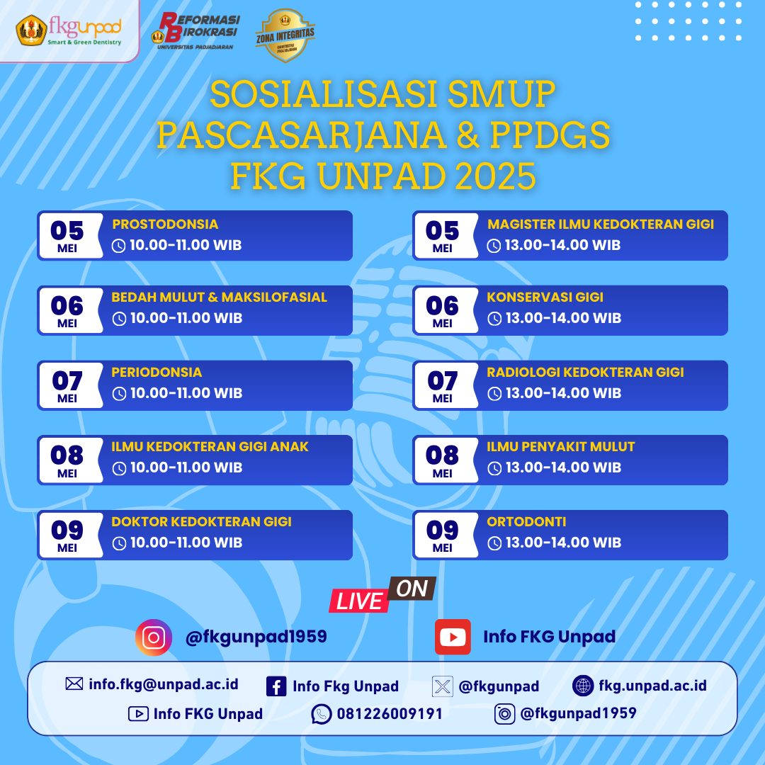 SOSIALISASI SMUP PASCASARJANA & PPDGS FKG UNPAD 2025 | Fakultas ...