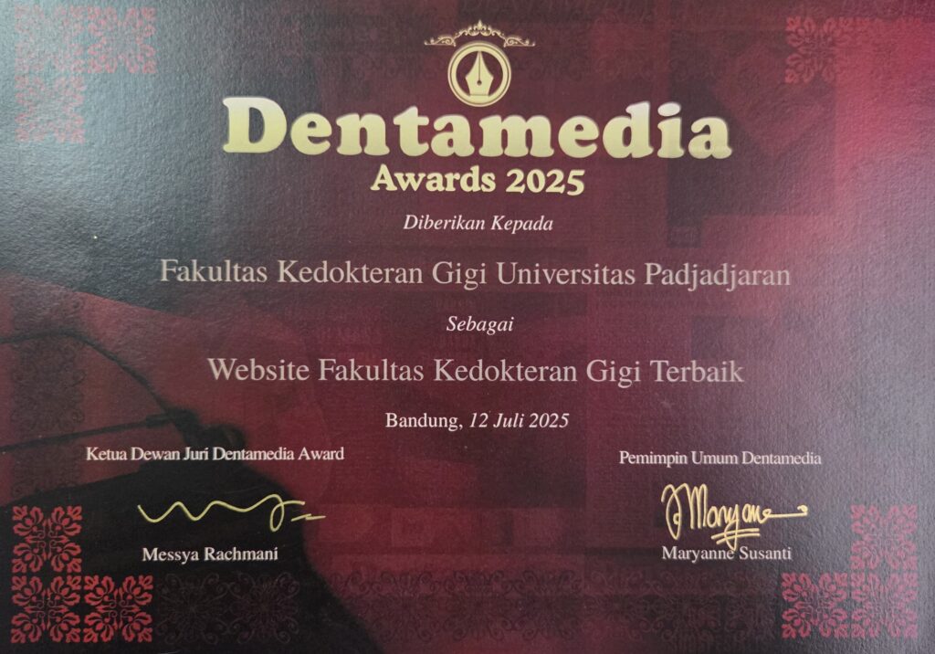 FKG Unpad Raih Prestasi Website Fakultas Kedokteran Gigi Terbaik pada ...
