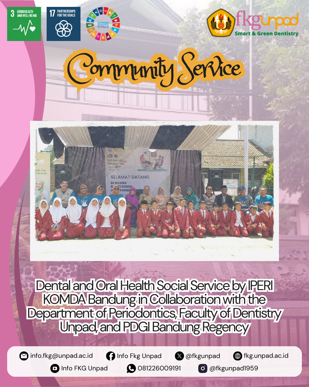 Community Service : Dental and Oral Health Social Service | Fakultas ...
