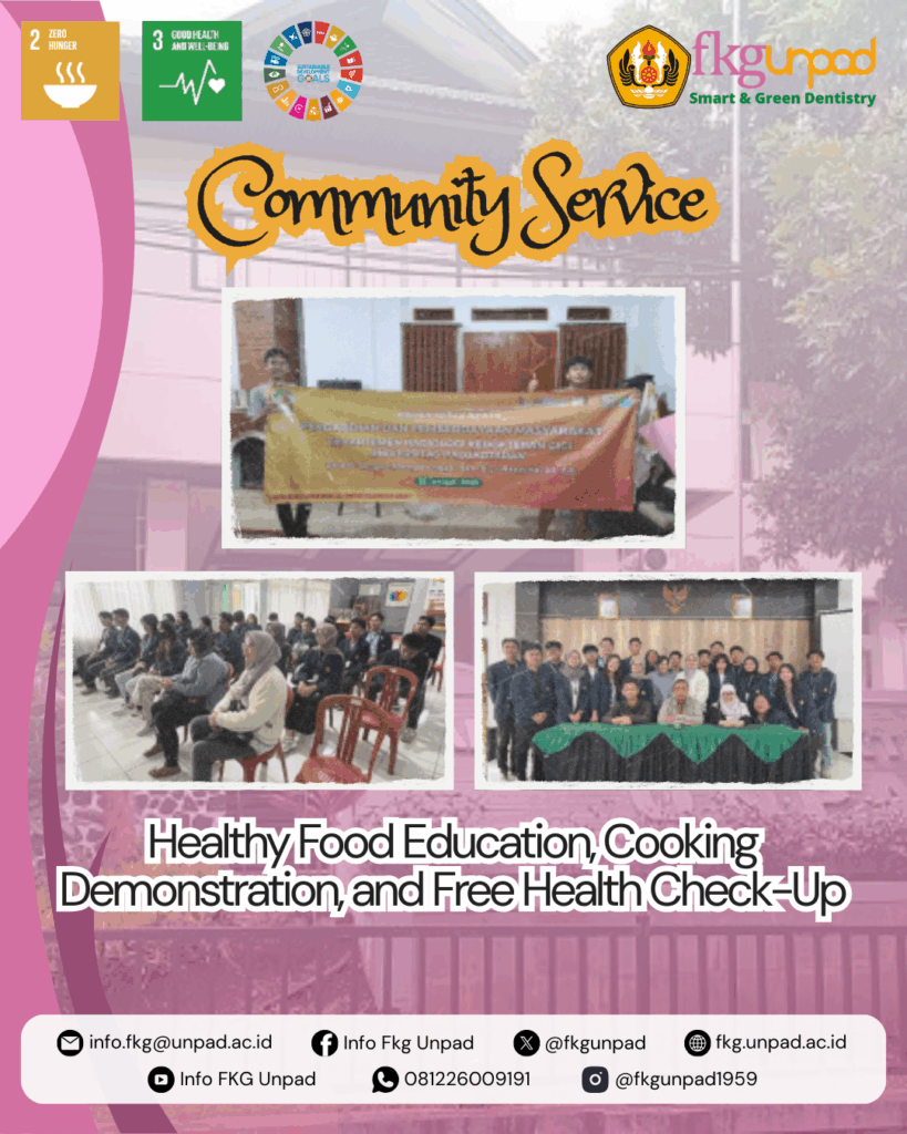 Community Service : Healthy Food Education, Cooking Demonstration, and ...